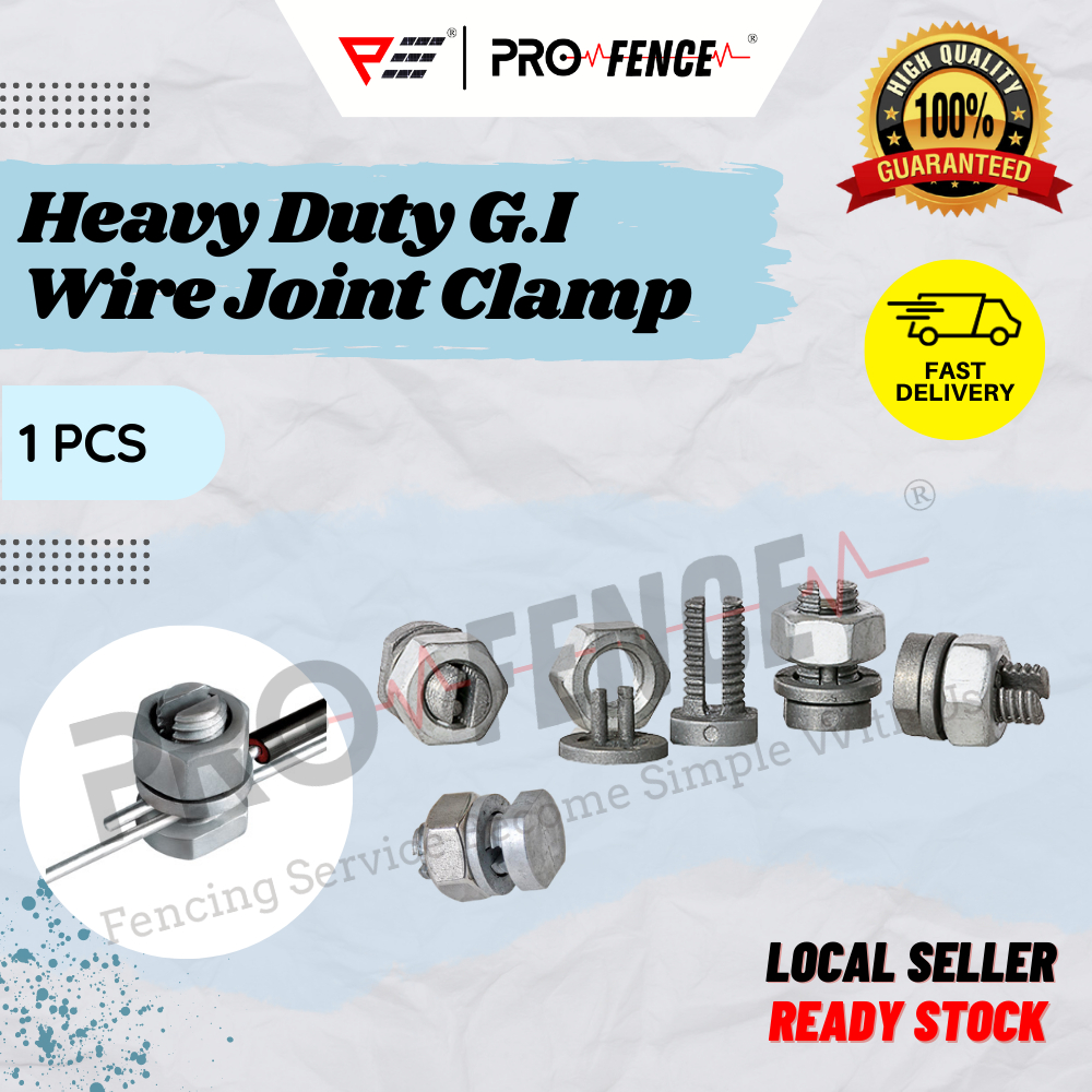 Pro Fence Heavy Duty G.I Wire Joint Clamp Wire Connector Split Bolt ...