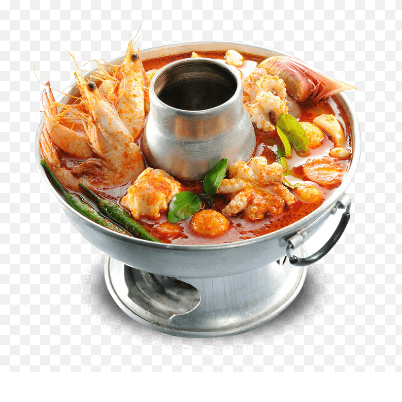 Thai Aluminium Tomyam Pot Shabu Hot Pot Steamboat Soup Bowl Periuk Tom ...
