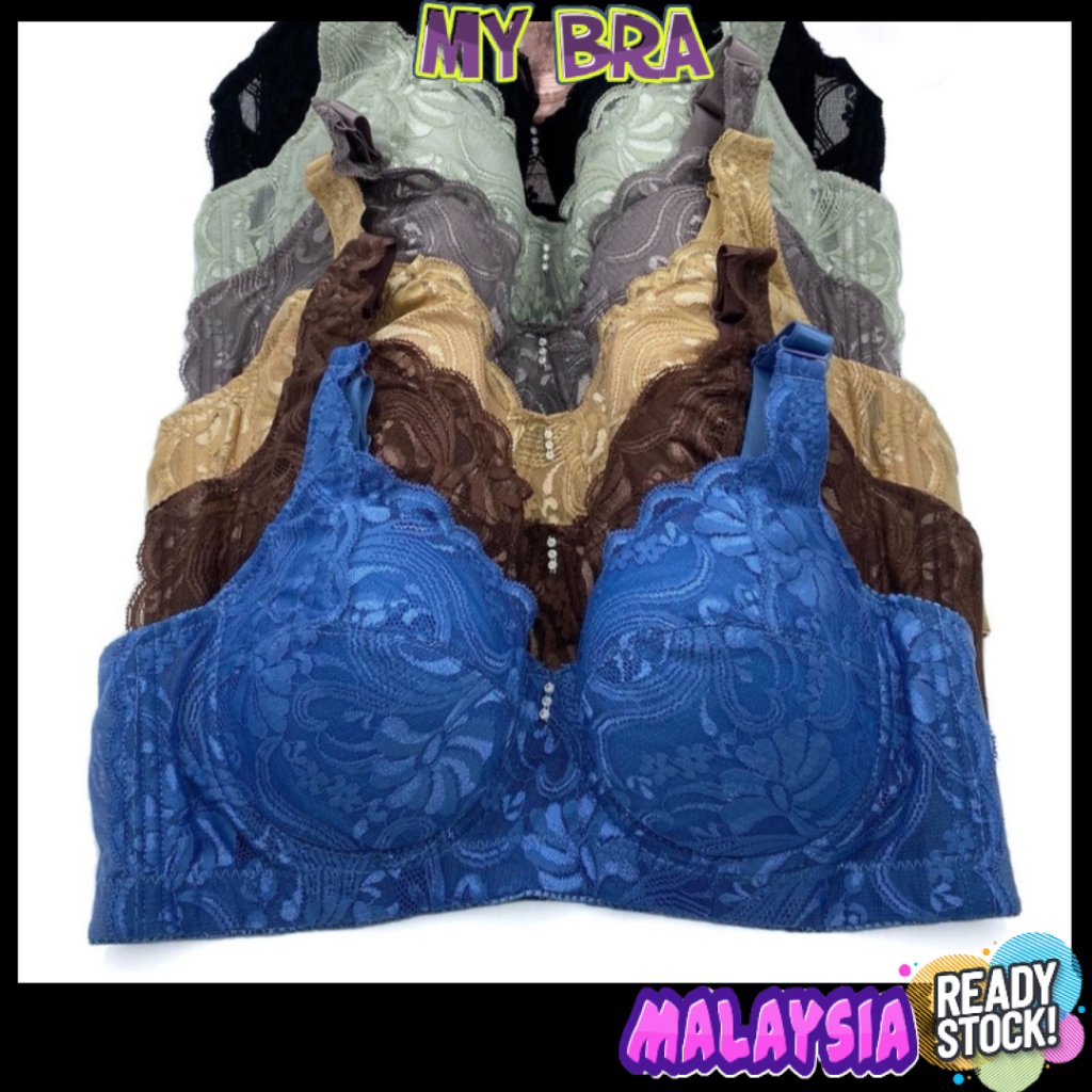 Woman Bra Plus Size Full Cup With Wired Adjustable Bra CDE Cup Baju ...