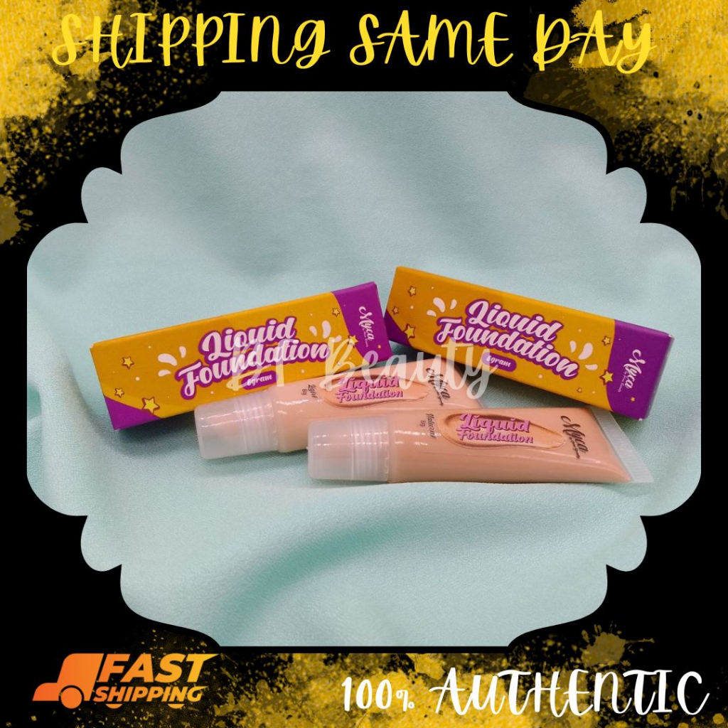 MYCA LIQUID FOUNDATION 8GM [LIGHT / NATURAL] IN TUBE PACKAGING AS PER ...