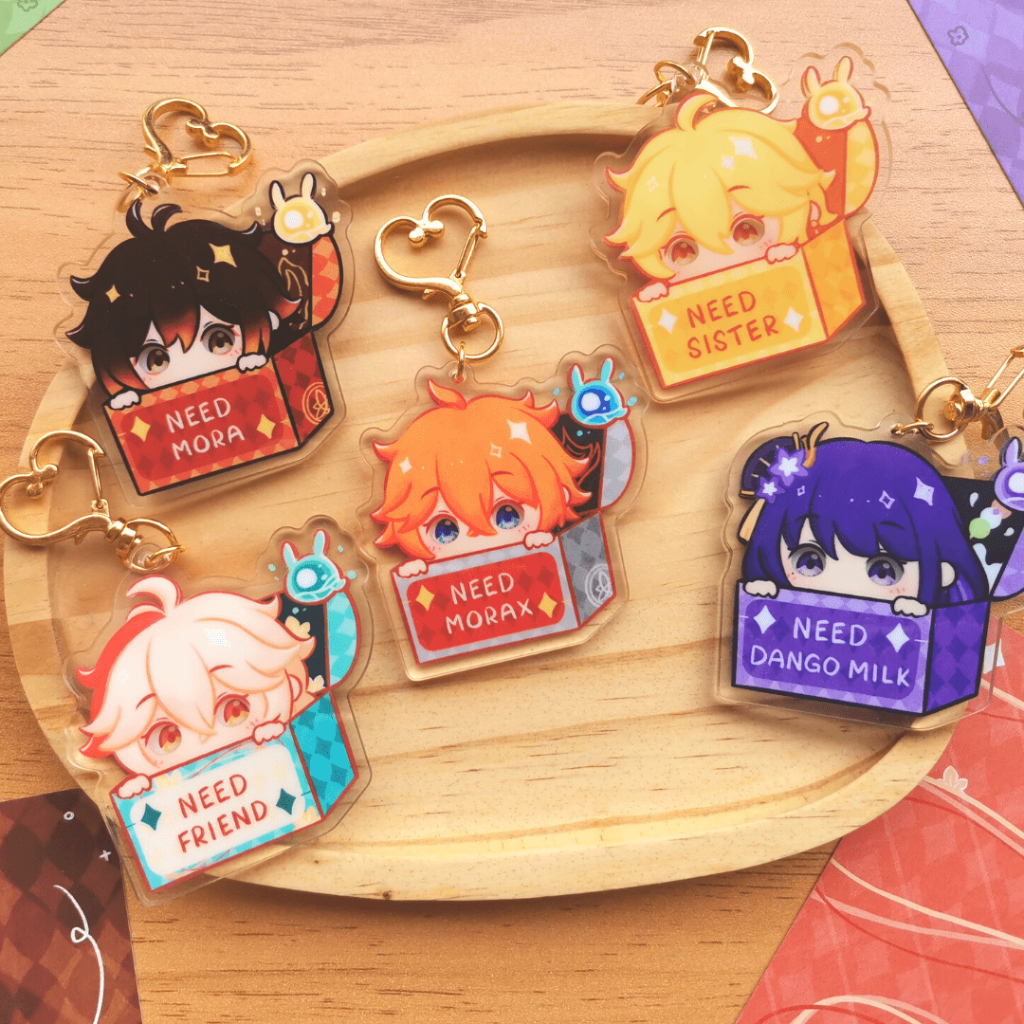 Genshin Impact · 3D Following-eye Effect Keychain Series · Volume 1 ...