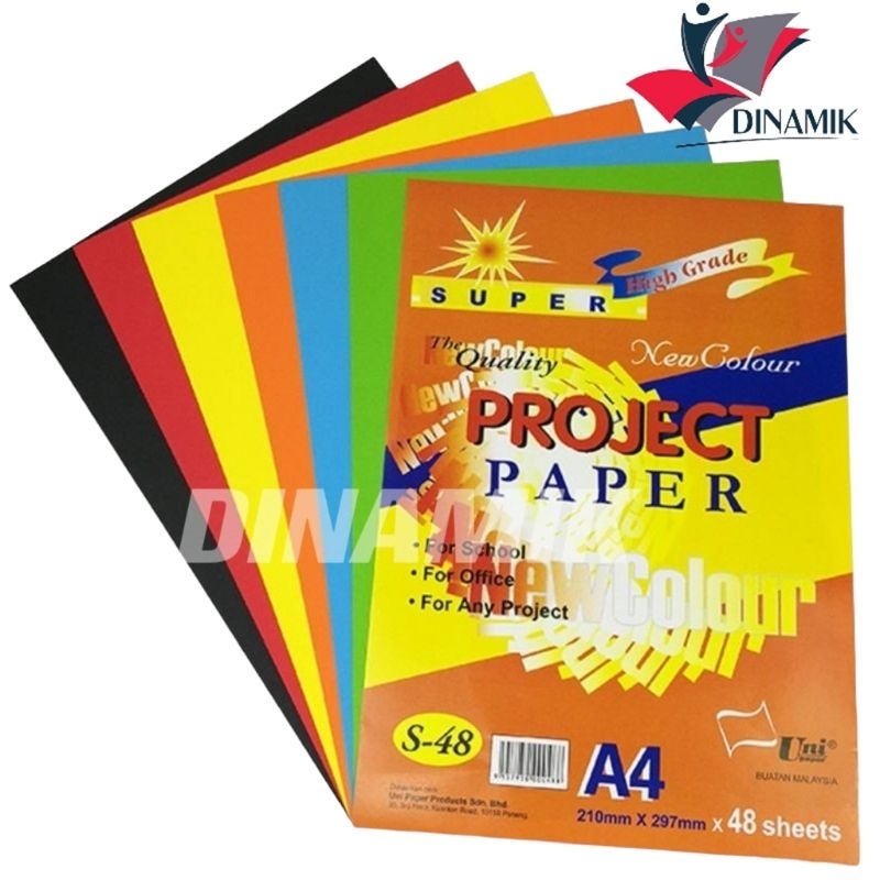 A4 Colour Paper/Project Paper 48 sheets | Shopee Philippines