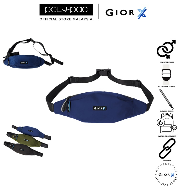 GiorX By Poly Pac Korea Style Waterproof Travel Waist Pouch Sling ...