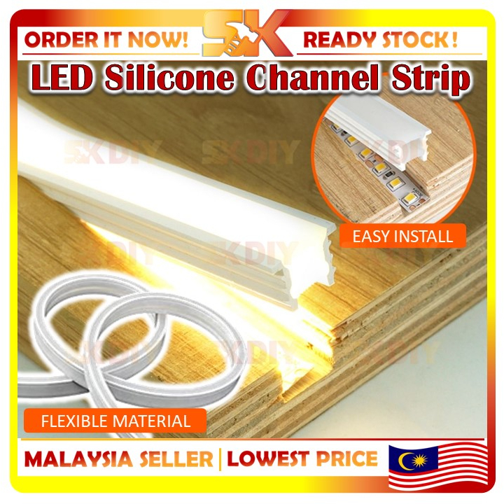 LED Silicone Channel Strip Light Rubber Silicone LED Channel LED Cover ...