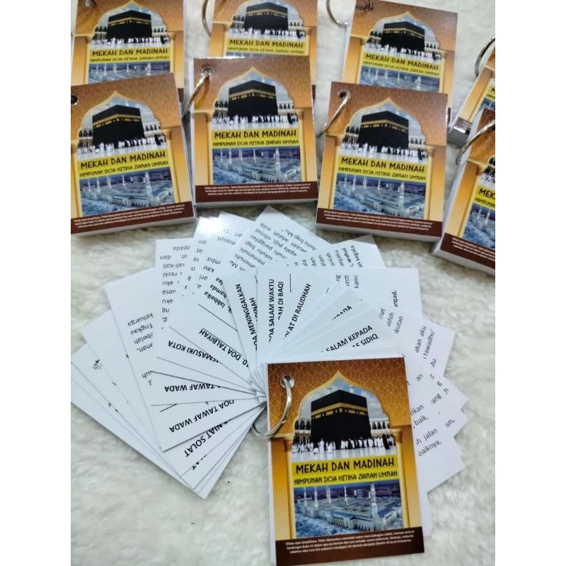 Umrah Prayer Card During The Hajj Of Mecca & Medina, Raudah & Prayer Of ...