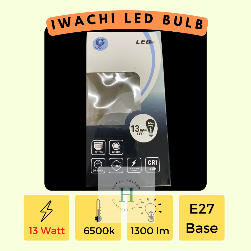 IWACHI LED BULB E27 BASE 13W 18W | Shopee Philippines
