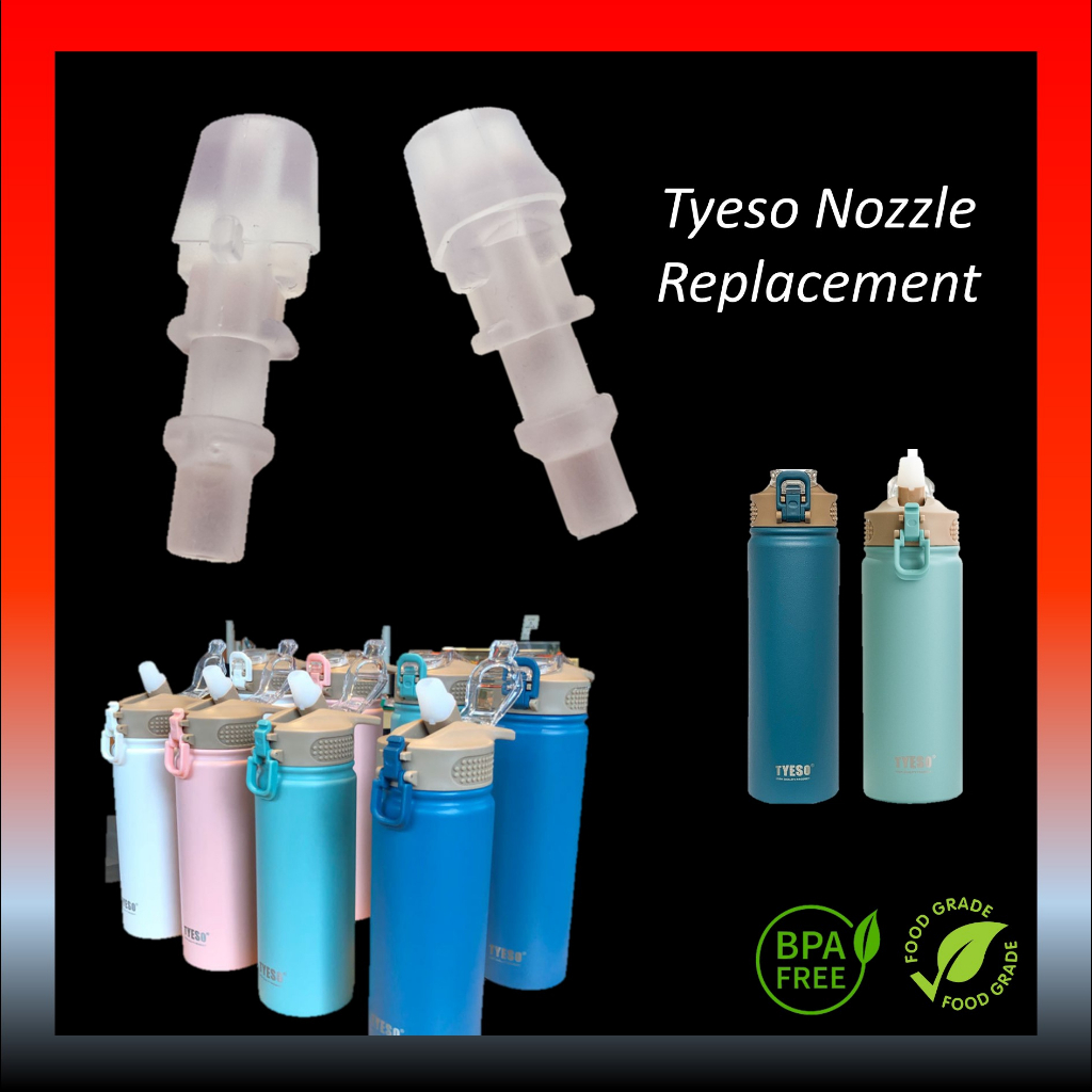 Tyeso Straw Replacement Soft Silicone Nozzle For Thermos Cup Water ...