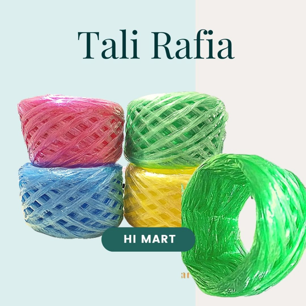 Hi Mart - Tali Rafia Raffia Rope Small String Tali Plastik Rafia Nylon ...