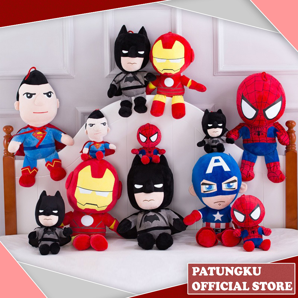 ️PatungKu ️ Avengers Patung Super Hero Plush Toys Spiderman iron Man ...