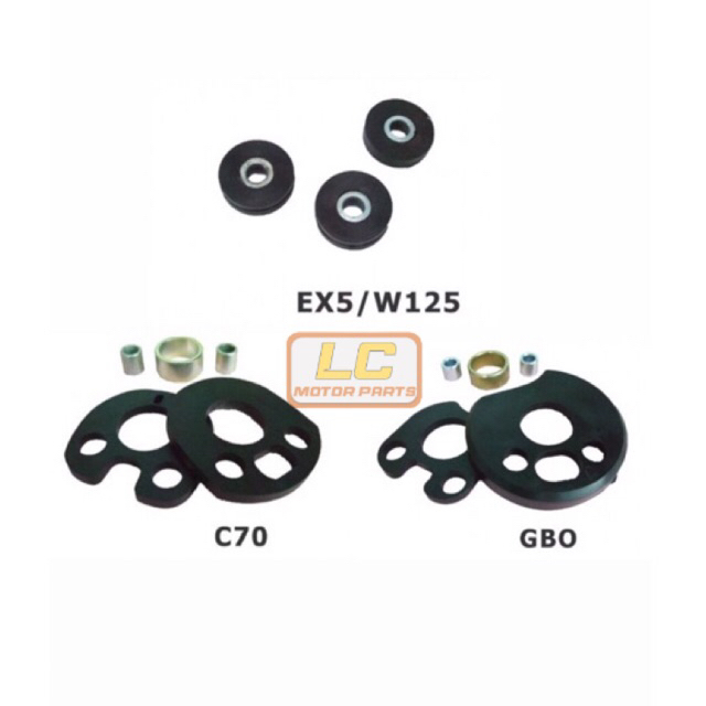 HONDA EX5 GBO C70 WAVE HANDLE RUBBER LOWER BUSH DAMPER GETAH TENGKUK HANDAL TEKOK DREAM WAVE125 ...