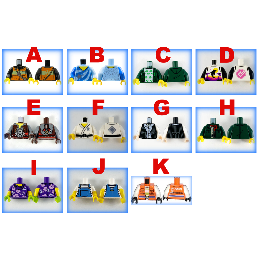 LEGO PART - MINIFIGURE TORSO | Shopee Philippines