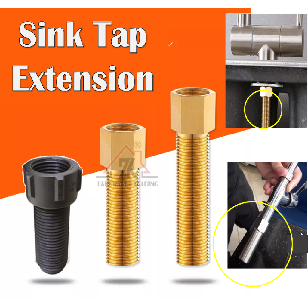 MF Brass Fitting Pillar Sink Tap Extension Connector Kitchen Faucet ...