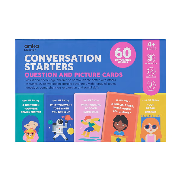 60 Conversation Starters Question and Picture Cards Speech Therapy Life ...