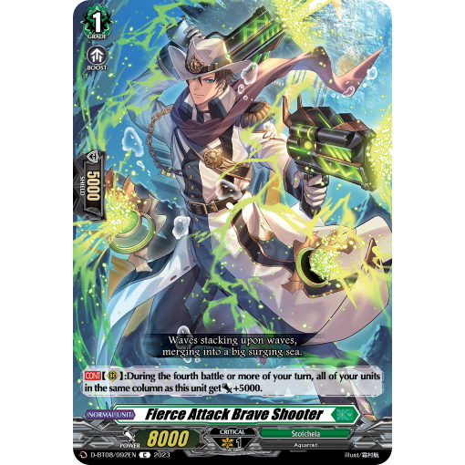 Cardfight Vanguard D-BT08/092EN Fierce Strike Brave Shooter Stoicheia C ...