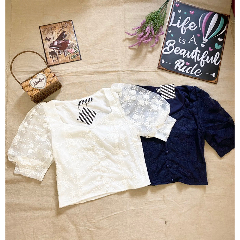Mocca 91139 Premium Quality Full Lace Fashion Top (20/02) | Shopee ...