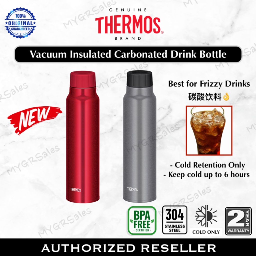 Thermos Vacuum Insulated Stainless Steel Carbonated Drink Bottle 750ml (FJK-750) | Shopee ...