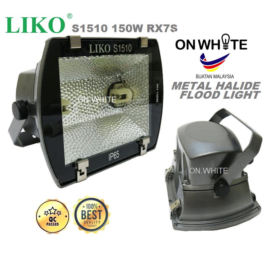 LIKO S1510 150W RX7S METAL HALIDE FLOOD LIGHT (DARK GREY) | Shopee ...