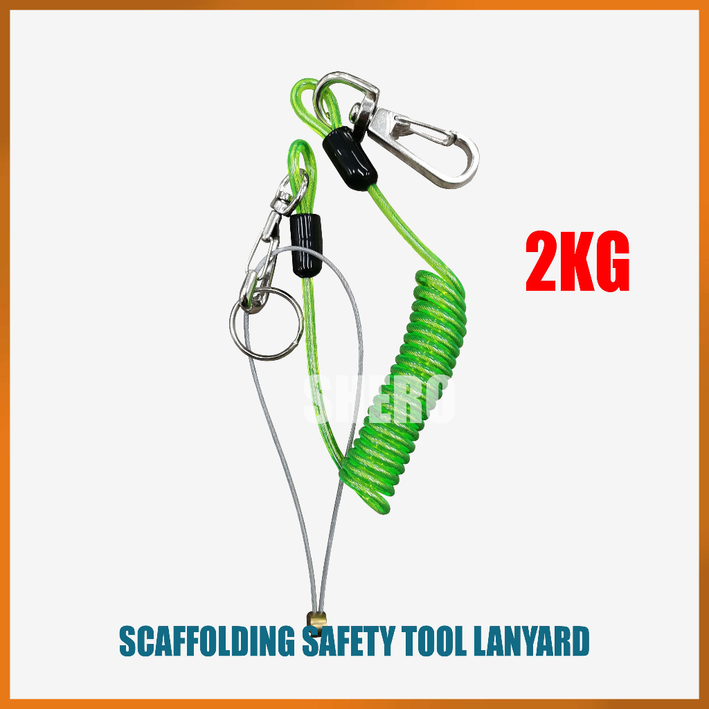 Scaffolding Safety Spring Tool Lanyard SS Wire 2kg | Shopee Philippines