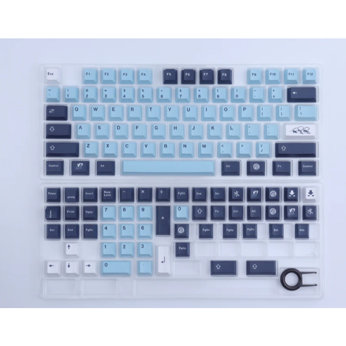 GMK Mizu PBT keycaps GMK Water Element 129 keys Dye-Sub Blue-Earth ...