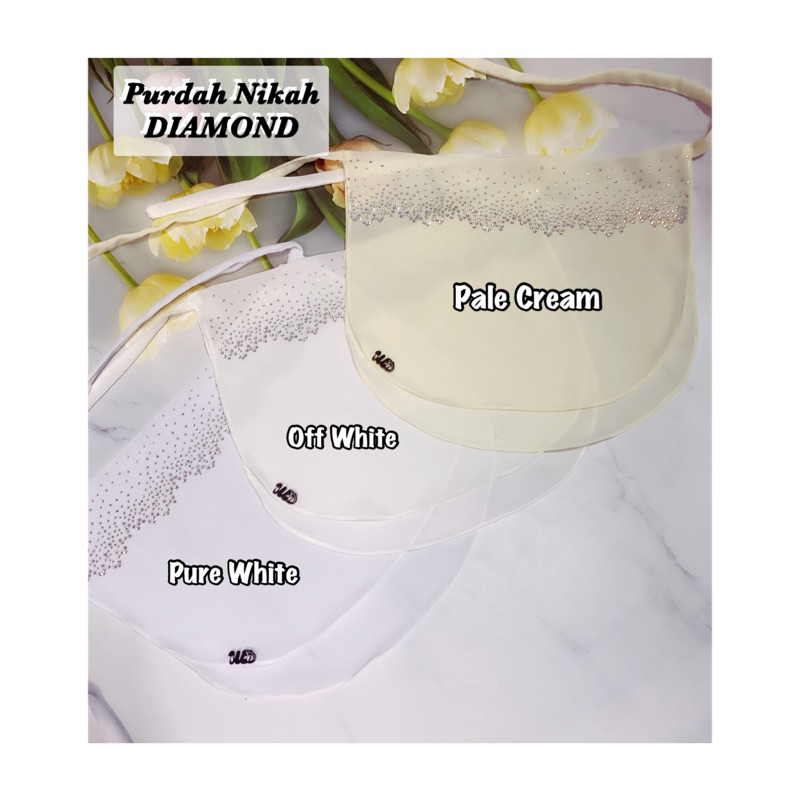 PURDAH NIKAH BERMANIK 2 LAYER CURVE Saiz MINI lofa style | Shopee ...