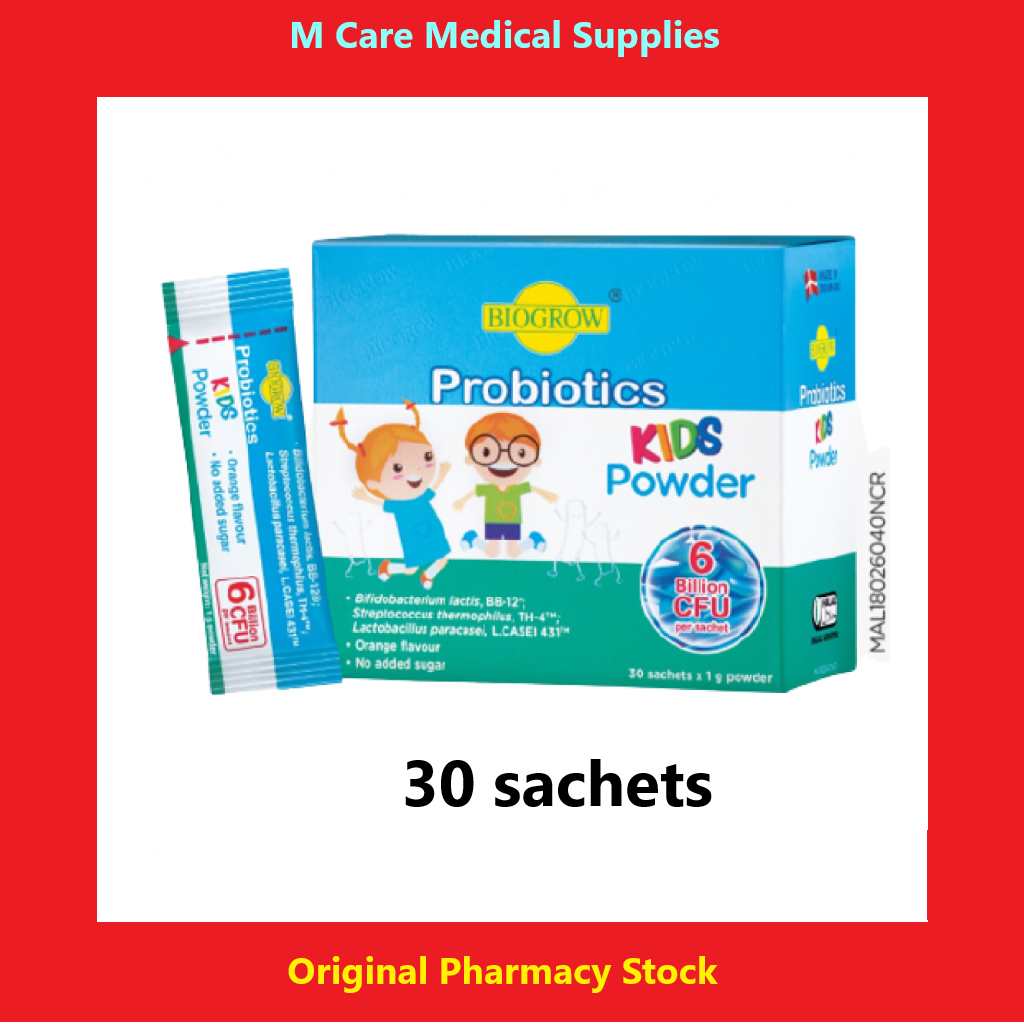 Biogrow Probiotics Kids Powder - 30 Sachets | Shopee Philippines