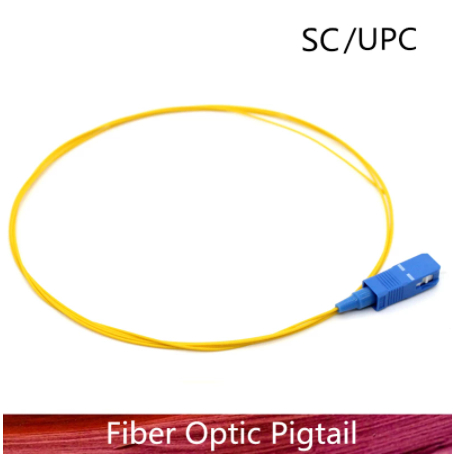 SC Simplex Fiber Optic OS2 Single Mode Pigtail 0.9mm UPC LAN CCTV FTTH ...