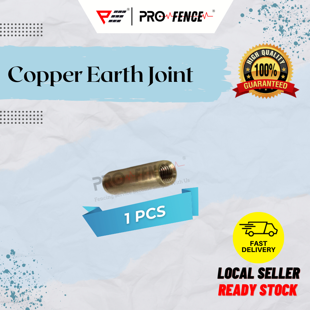 Pro Fence 14mm Copper Earth Rod Coupling Electric Fence Grounding Pagar ...