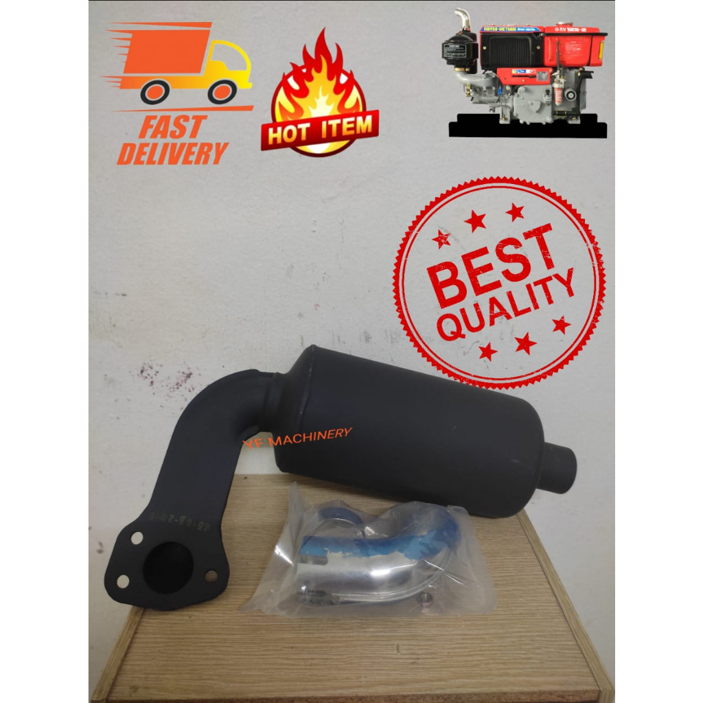 Kubota Vikyno Rv125 Muffler ekzos pipe (HIGHT QUALIT) | Shopee Philippines