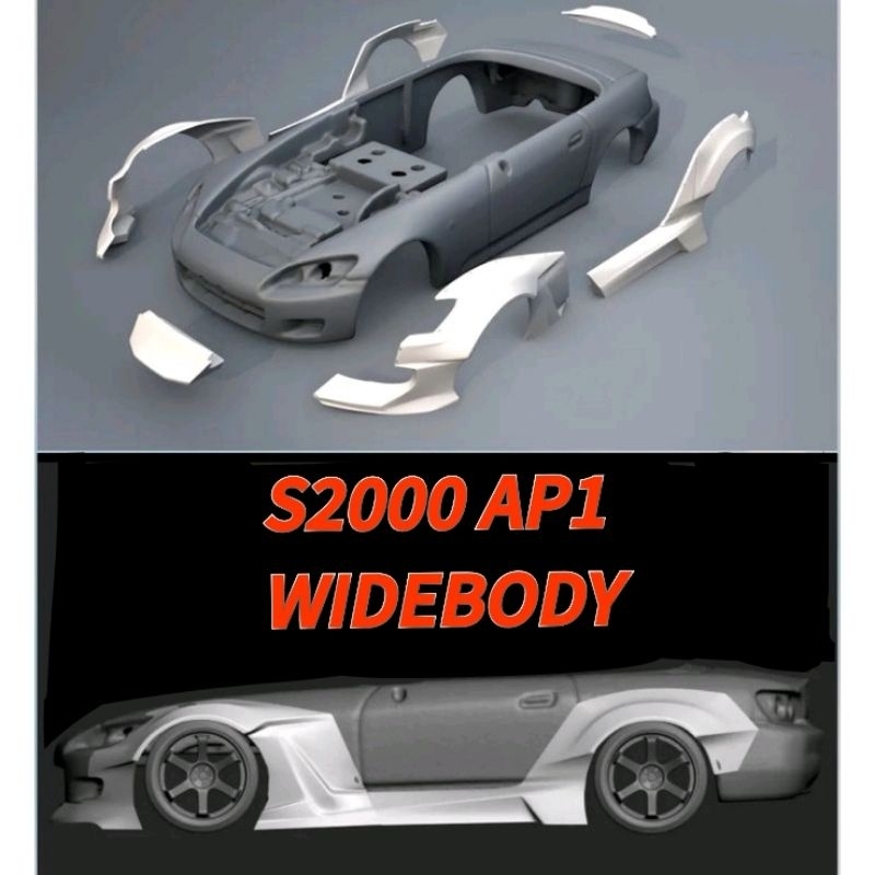 tomica tlvn tlv tomytec honda s2k s2000 ap1 with F20C engine Widebody ...