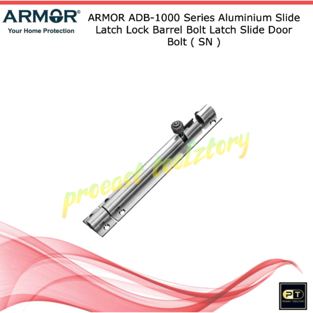 ARMOR ADB-1000 Series Aluminium Slide Latch Lock Barrel Bolt Latch ...