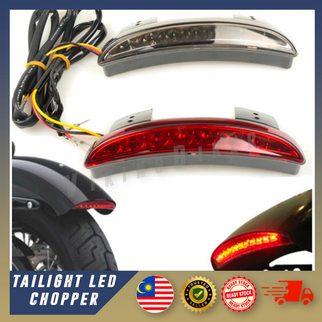 ( SHIPPING IN 24HOUR ) TAIL LIGHT CHOPPER LED REAR LAMPU BREAK BELAKANG ...