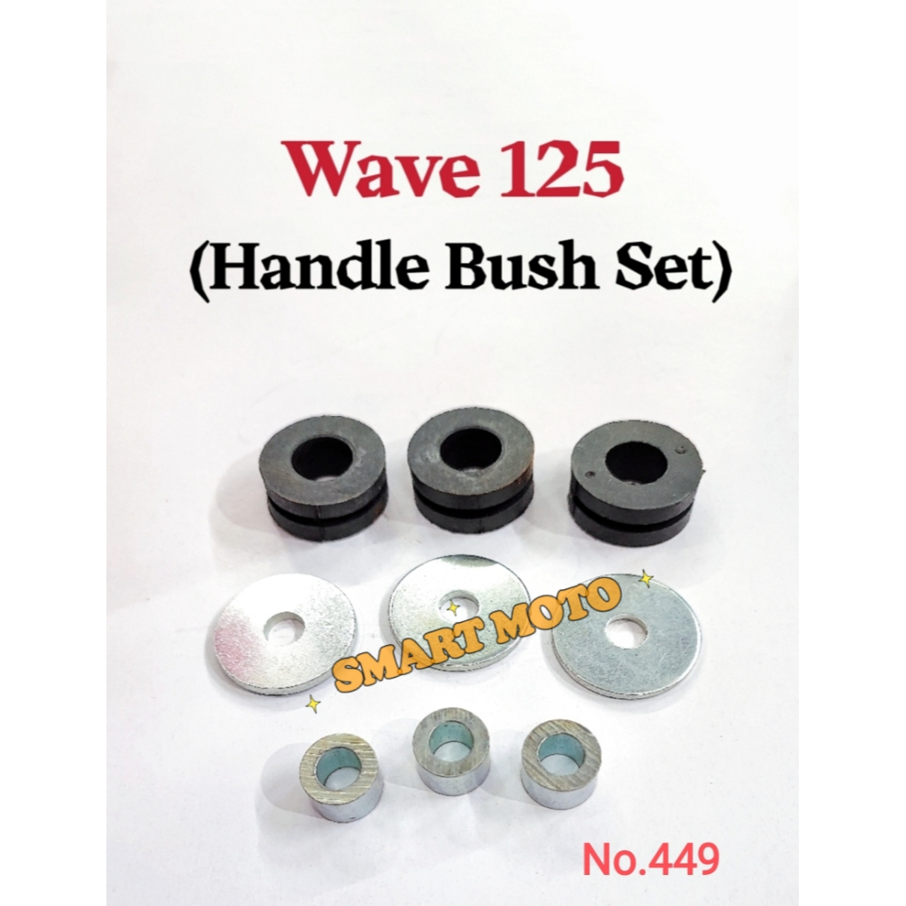 Honda Wave 125 Wave125 W125 Handle Rubber Bush Set Handle Lower Rubber ...