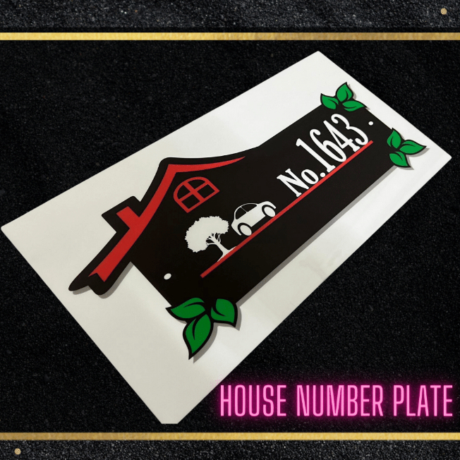 Home Address Sign Board House Number Plate Outdoor Address House Number ...