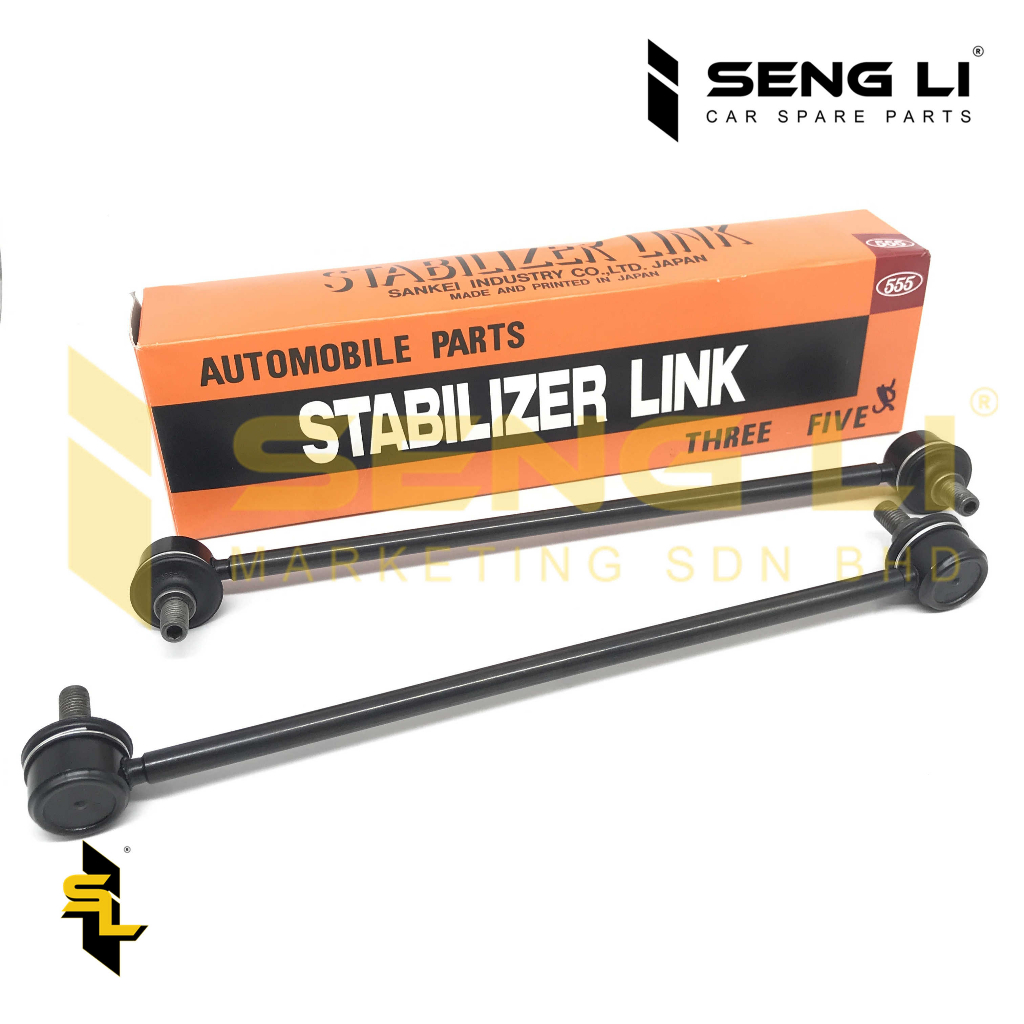 PERODUA AXIA /BEZZA FRONT STABILIZER LINK/ABSORBER LINK 1 SET-BRAND 555 ...