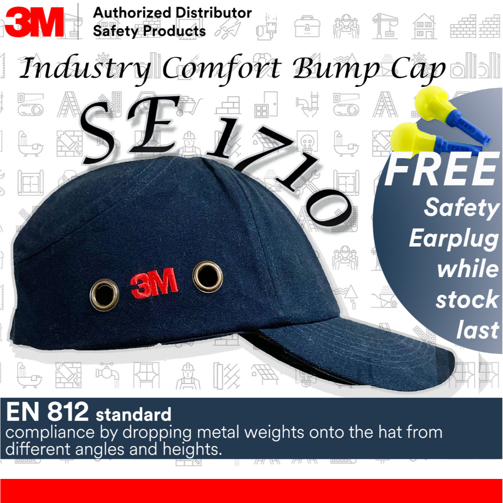 3M SE1710 Bump Cap / Navy Blue / Black Colour / 3M Safety Bump Cap ...