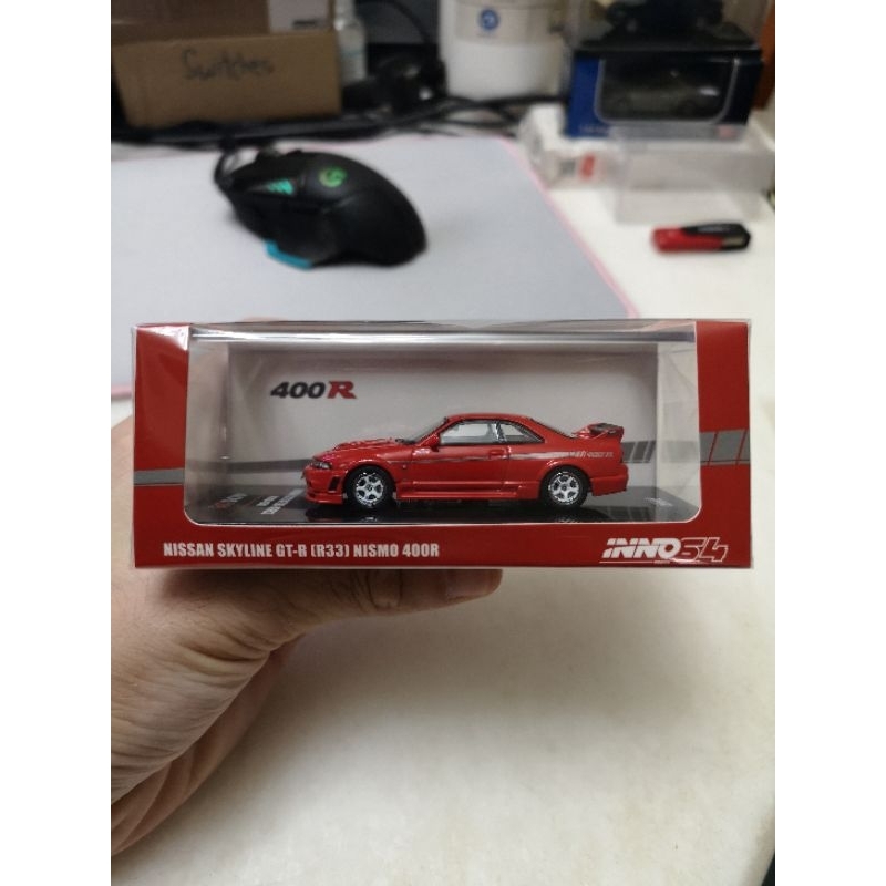 Inno64 Nissan Skyline GT-R (R33) Nismo 400R Super Clear Red II | Shopee ...