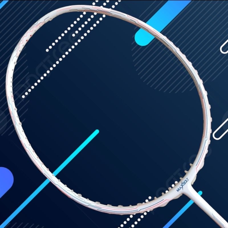 Maxbolt Superstar Lt White 5U (Head Heavy) 1pcs Badminton Racket(Free ...