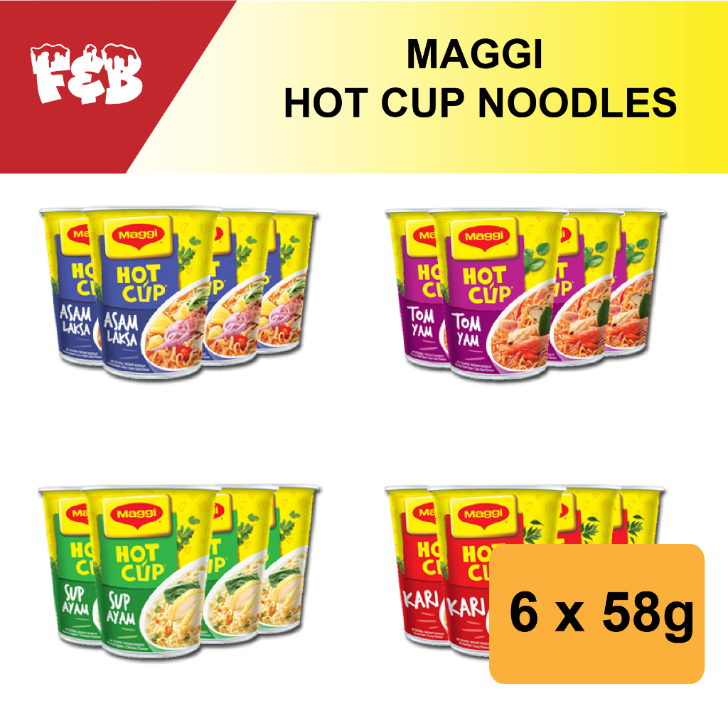 MAGGI HOT CUP NOODLES (6 CUPS) | Shopee Philippines