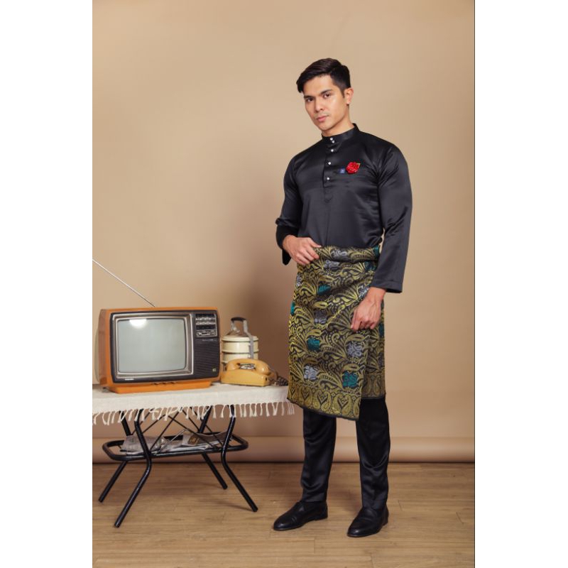 BAJU MELAYU 2024 SLIM FIT AJJENTI JAKEL Baju Melayu Slim Fit Baju ...