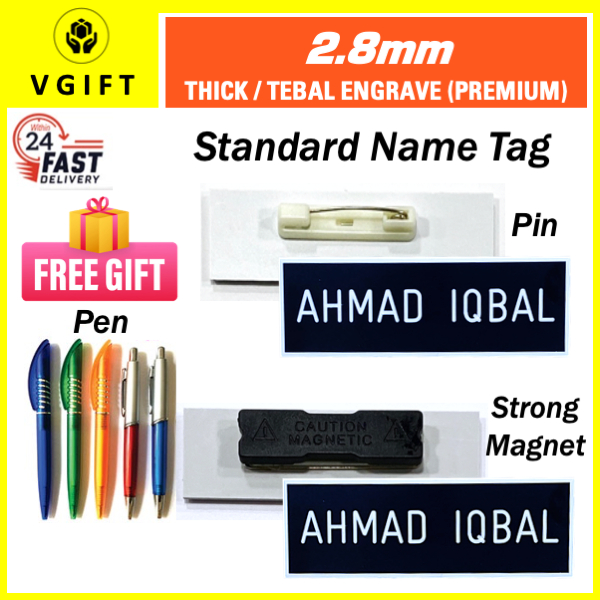 [VGIFT] Name Tag PIN or Cikgu School Magnet, Public Answers, Royal ...