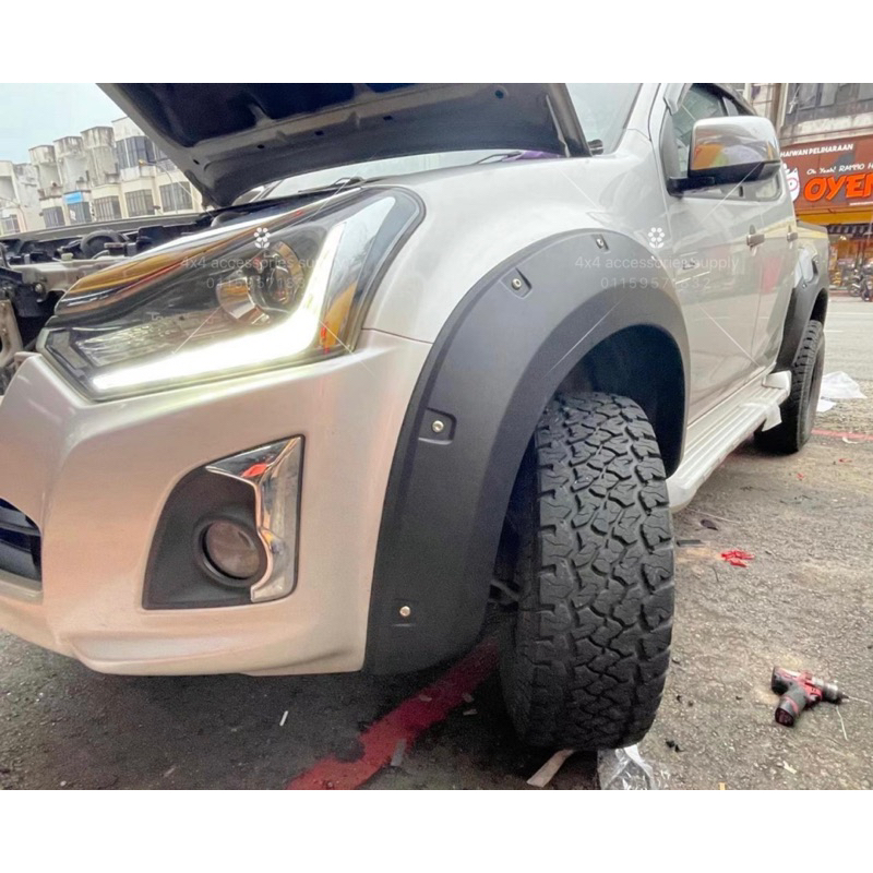 Isuzu Dmax 2013-2019 Dmax Fender Arch PP Side Fender Arch D-Max Fender ...
