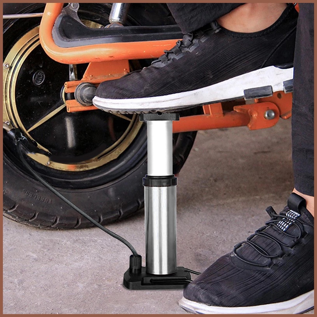 Bike Foot Pump Air Foot Pump Mini Pump Inflator Bicycle Floor With High ...