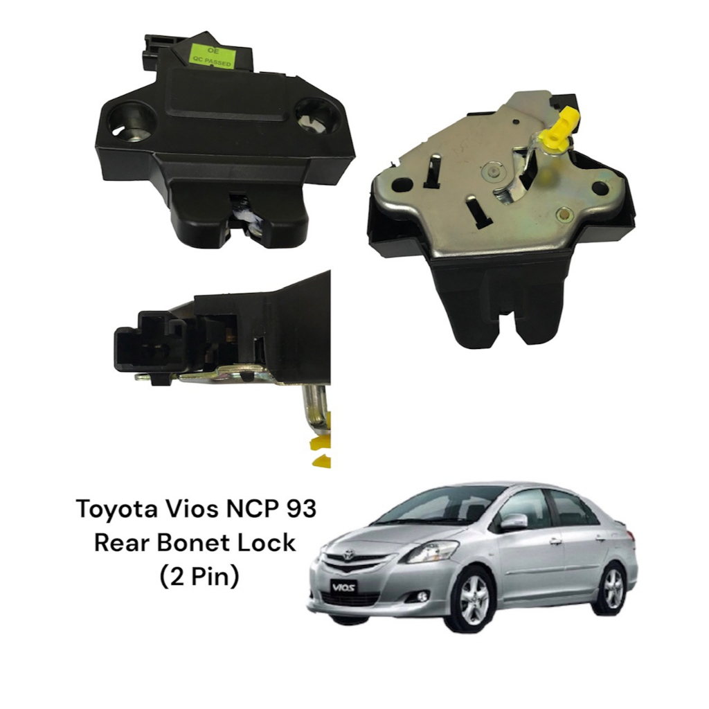 Toyota Vios NCP 93 Rear Bonnet Lock (2 Pin) | Shopee Philippines
