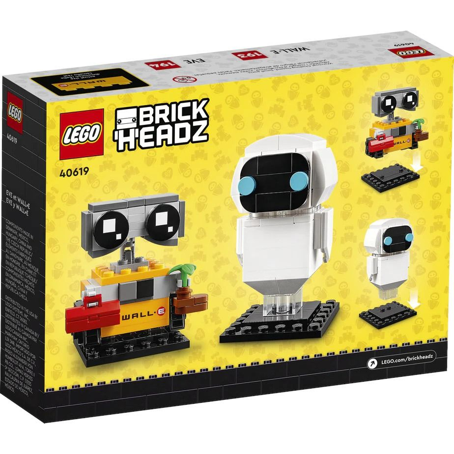 LEGO BRICKHEADZ 40619 EVE & Wall-E | Shopee Philippines