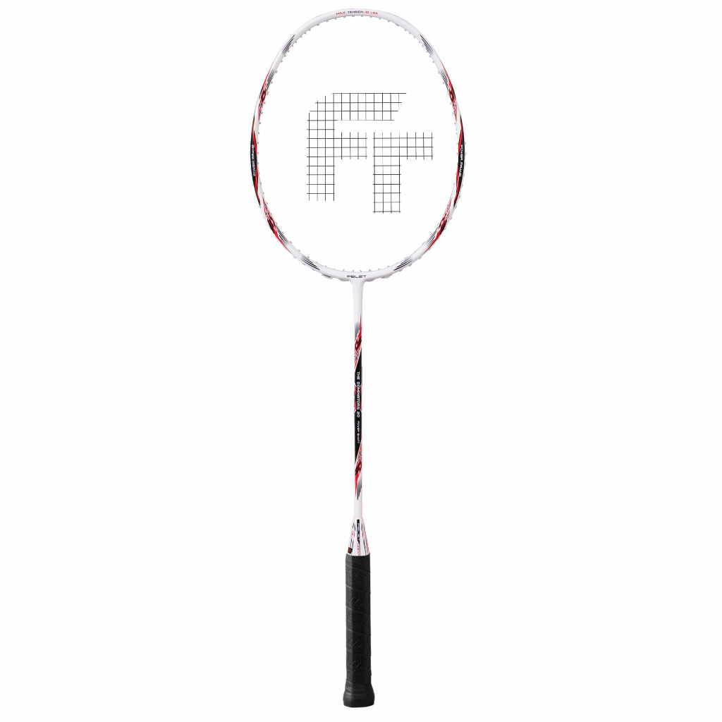 Felet Badminton Racket THE DOMINATORS 20 WHITE (FREE STRING AND GRIP ...