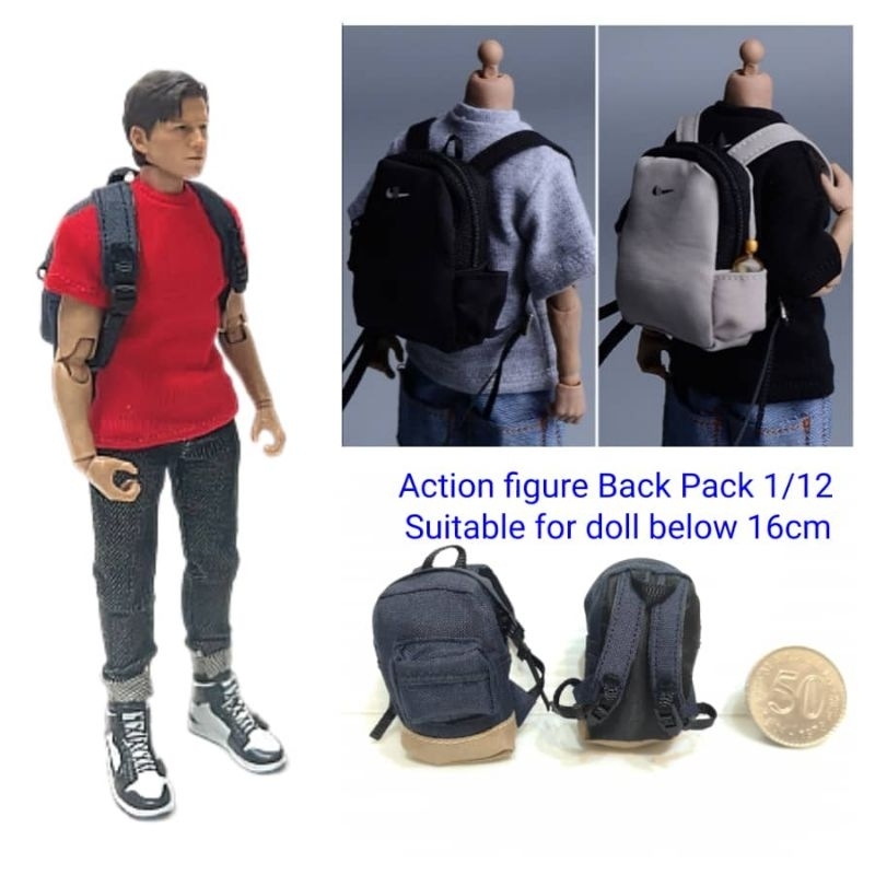 Toy Action figure Bag 1/12 / Back pack 1/12 / Bag 1/12 | Shopee Philippines