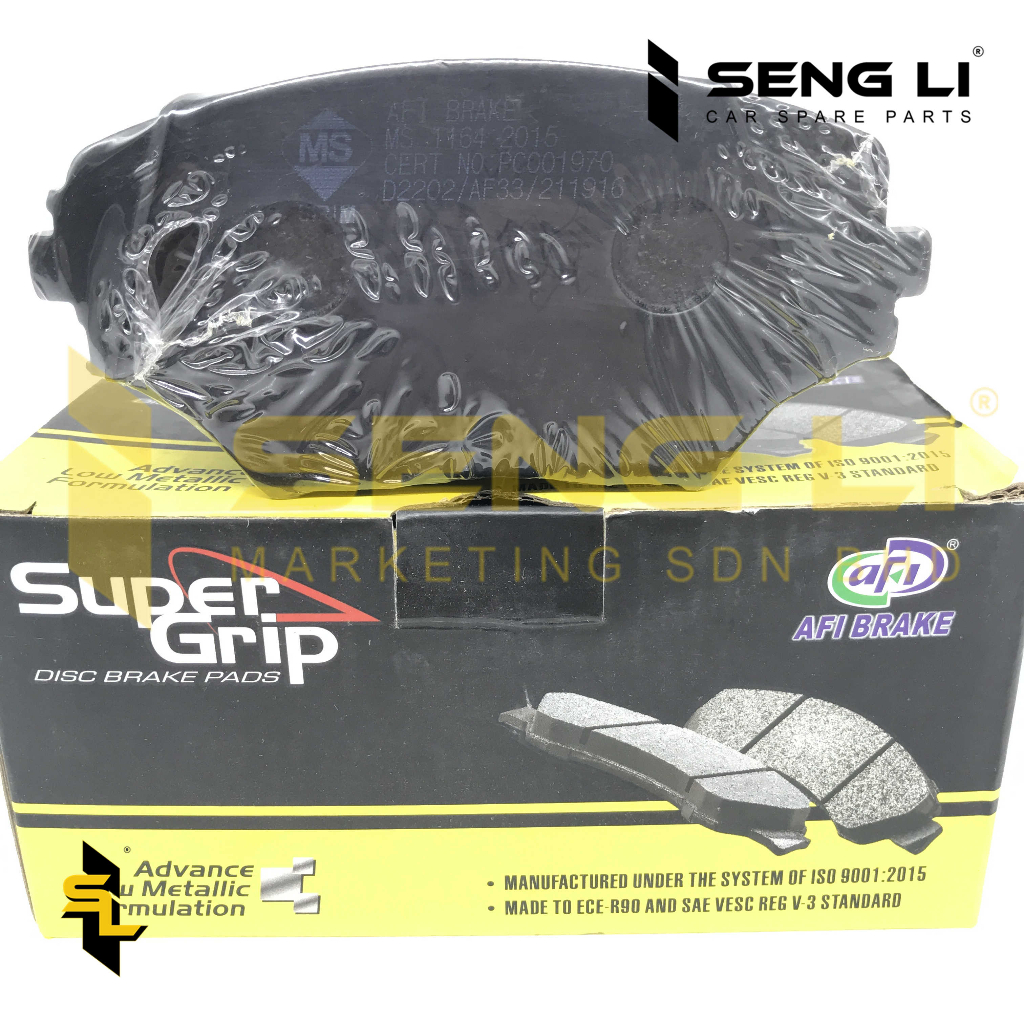 TOYOTA RAV 4 (2001) 2.0CC FRONT DISC PAD (AFI) SUPER GRIP | Shopee ...