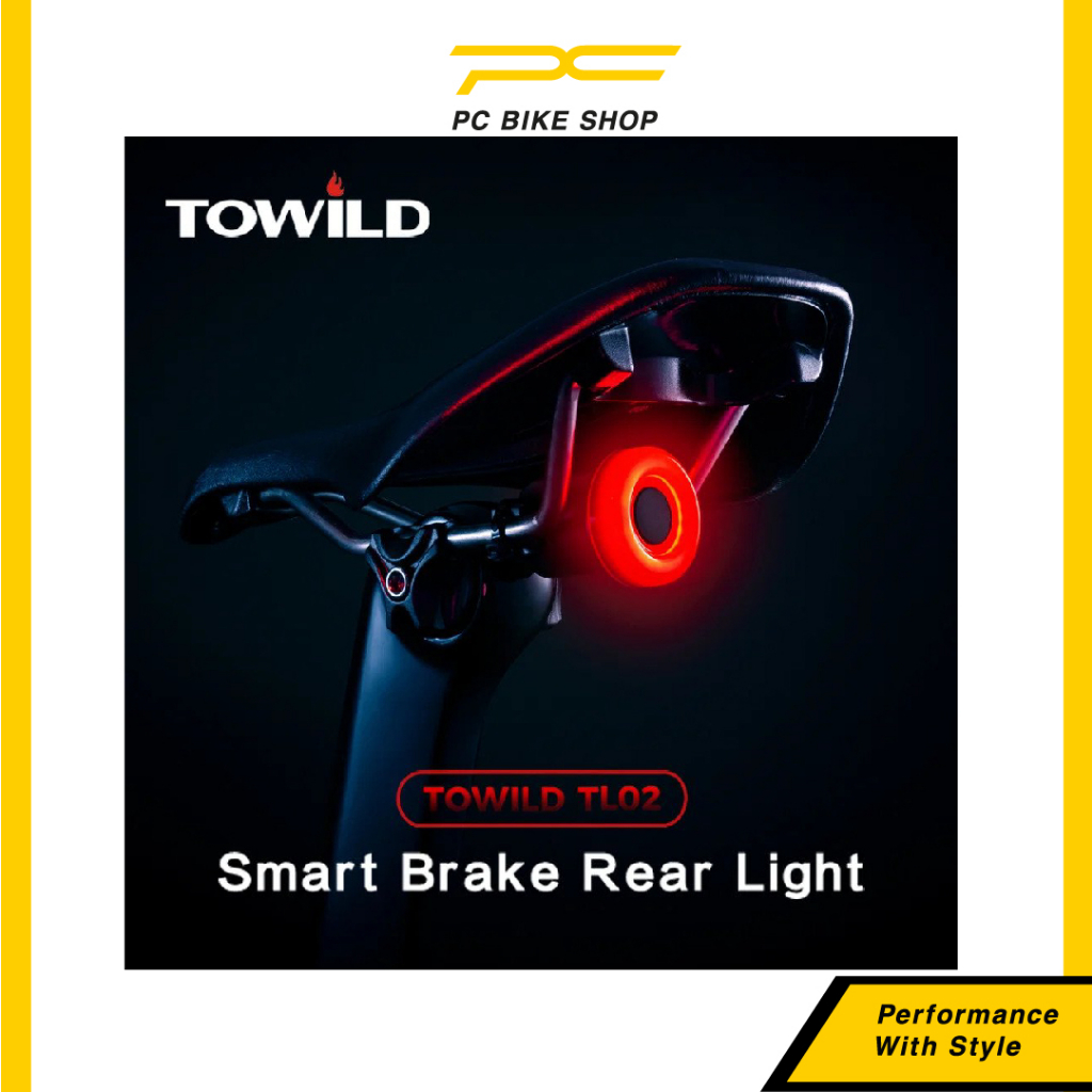 TOWILD TL02 Smart Bicycle Brake Rear Light-IPX7 Waterproof; Only 26g ...