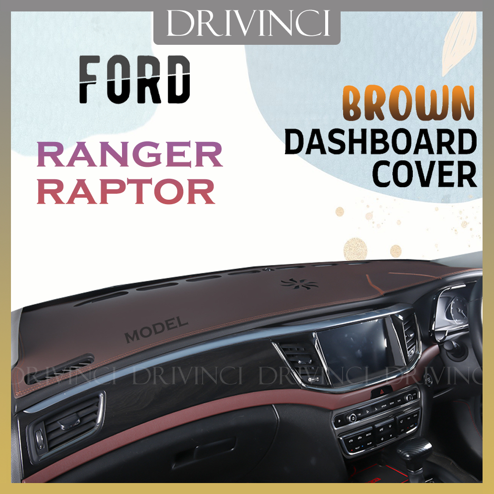 Ford Ranger Raptor Brown Dashboard Cover Leather Dashmat | Shopee ...