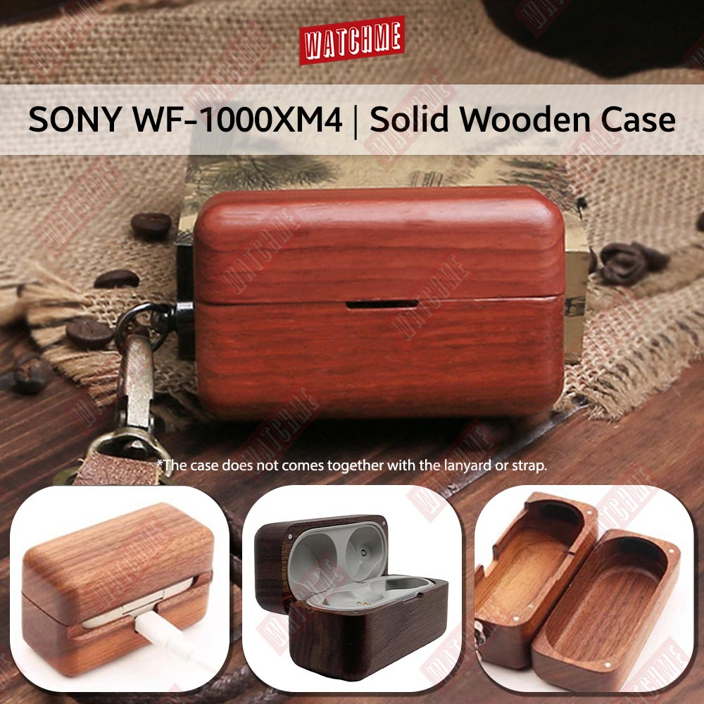 Sony WF-1000XM4 Case, Solid Wood Series (Handicraft Full Cover Protect ...